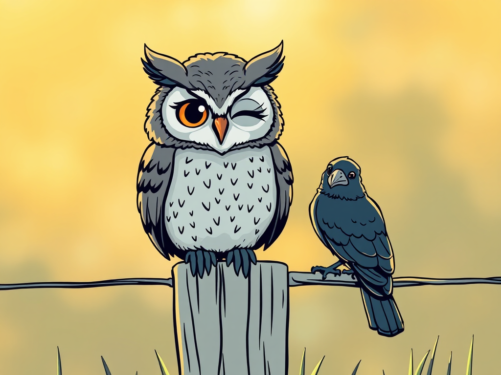 The Owl and the Crow, by Bryant Burroughs – ~ PURE IN HEART